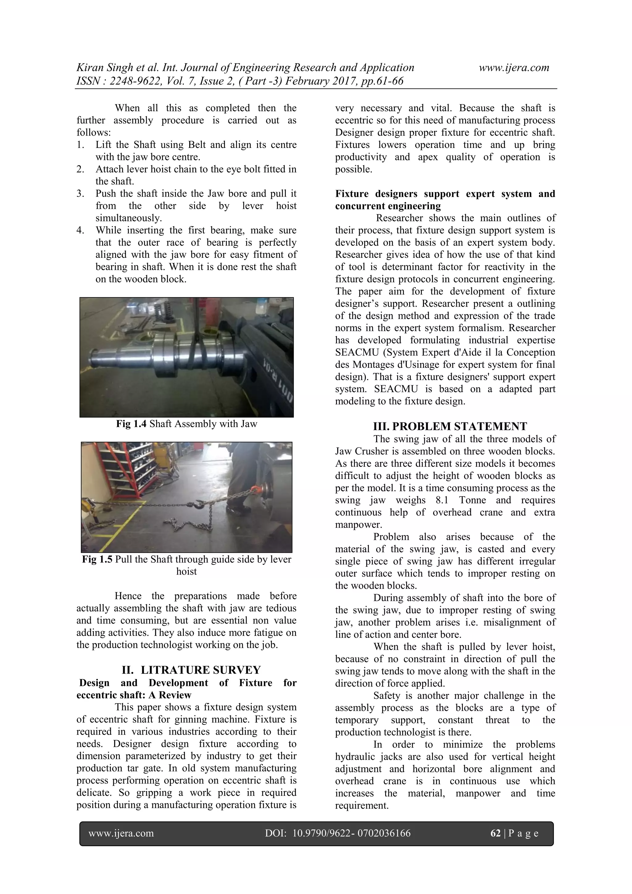 Self-Controlling Rig for Jaw Crusher Assembly | PDF
