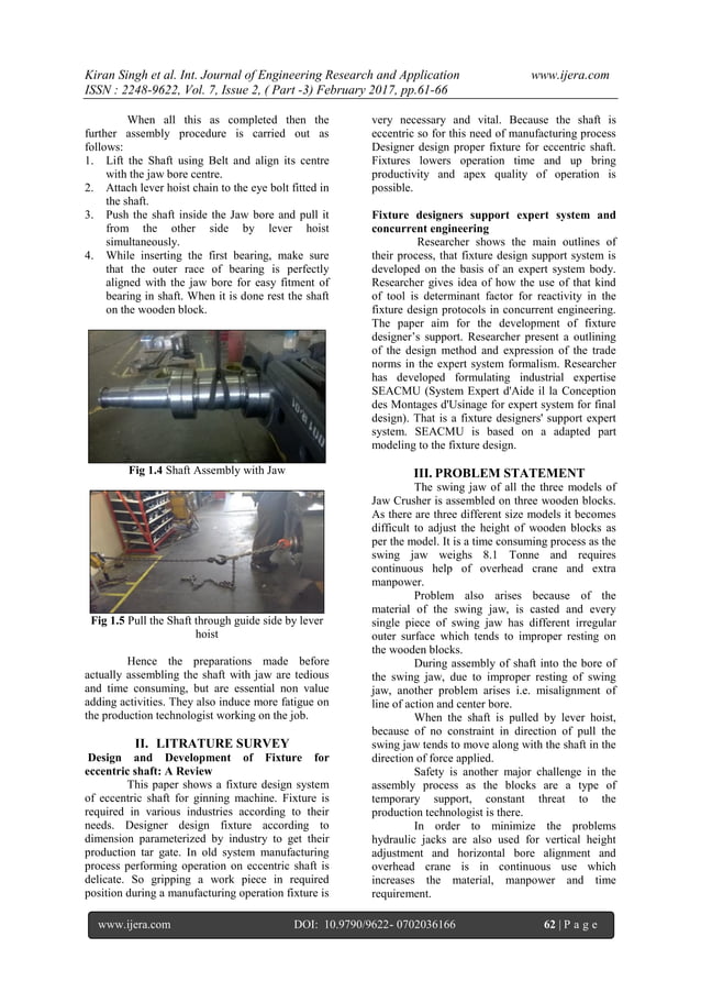 Self-Controlling Rig for Jaw Crusher Assembly | PDF