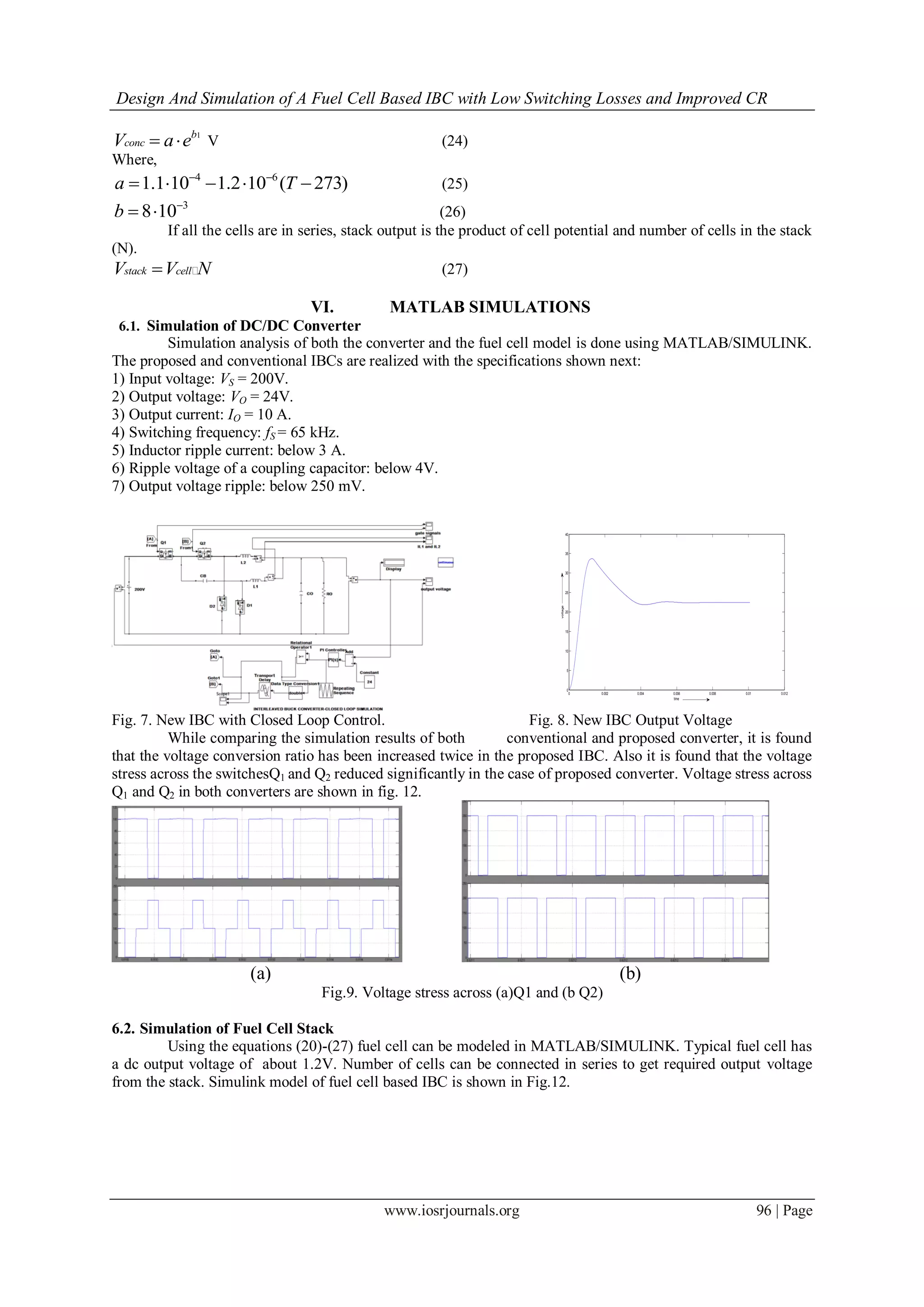 Design and MATLAB Simulation of a Fuel Cell Based Interleaved Buck Converter with Low Switching ...