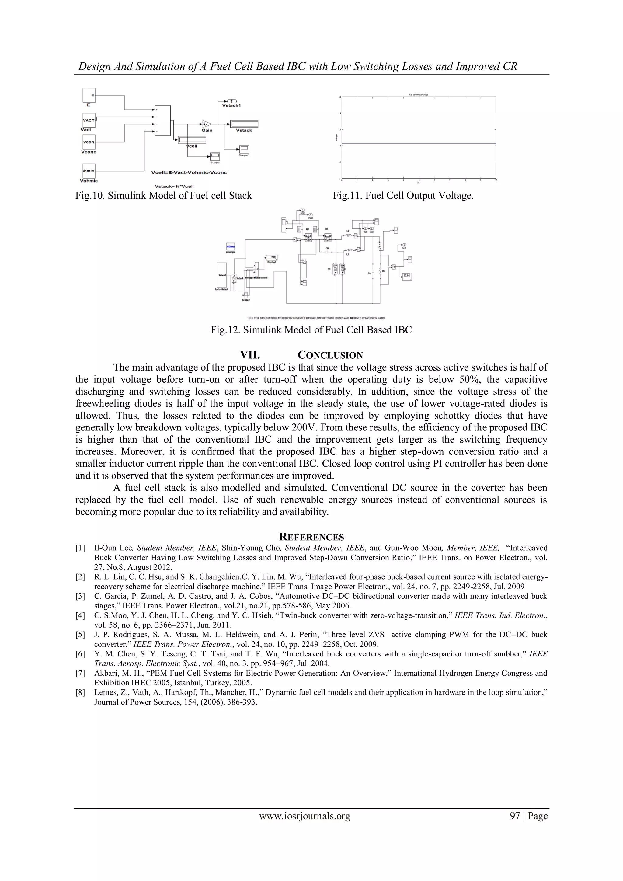 Design and MATLAB Simulation of a Fuel Cell Based Interleaved Buck Converter with Low Switching ...