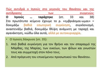 Η ανάσταση του Λαζάρου | PDF