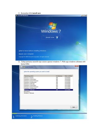 modul installasi windows 7 | PDF