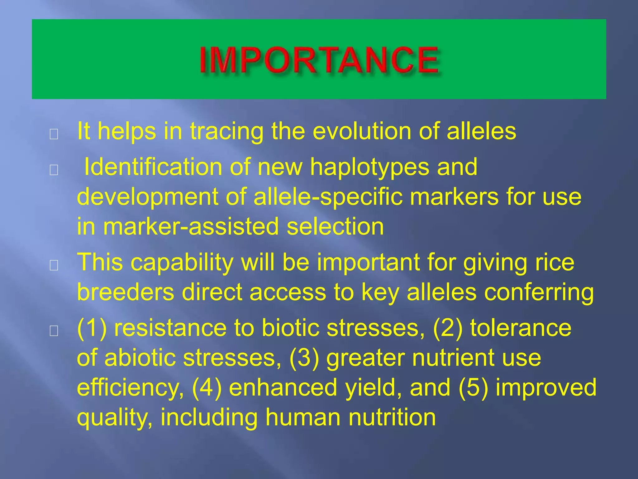 Allele mining, tilling and eco tilling | PPTX