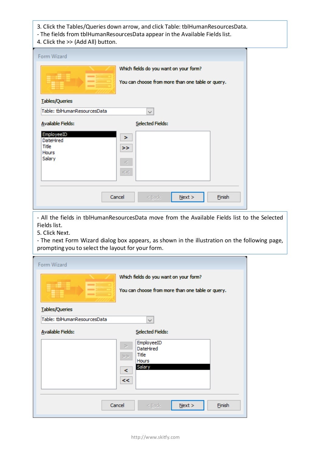 5.1 Creating a Form Using AutoForm