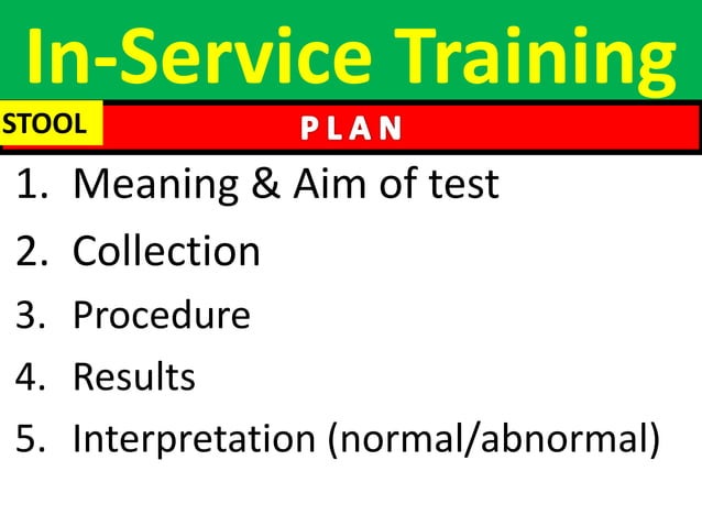 Stool Analysis | PPTX