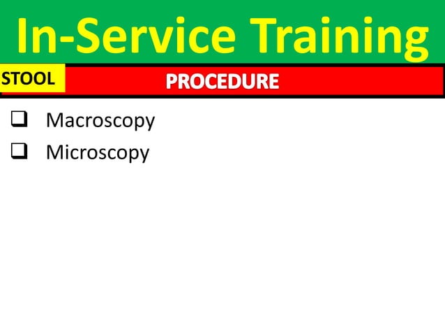 Stool Analysis | PPTX