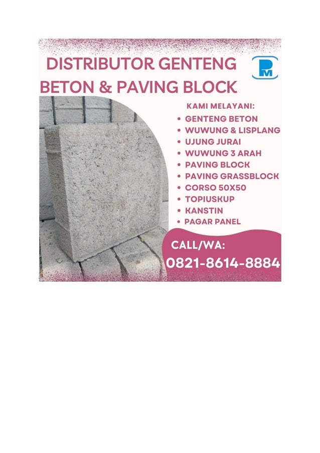 Topi Uskup Paving: Menciptakan Lingkungan yang Ramah dan Nyaman | PDF