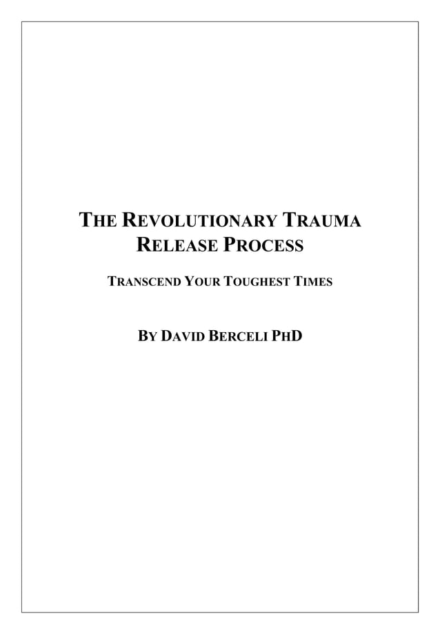 Revolutionary Trauma Release Exercises | PDF