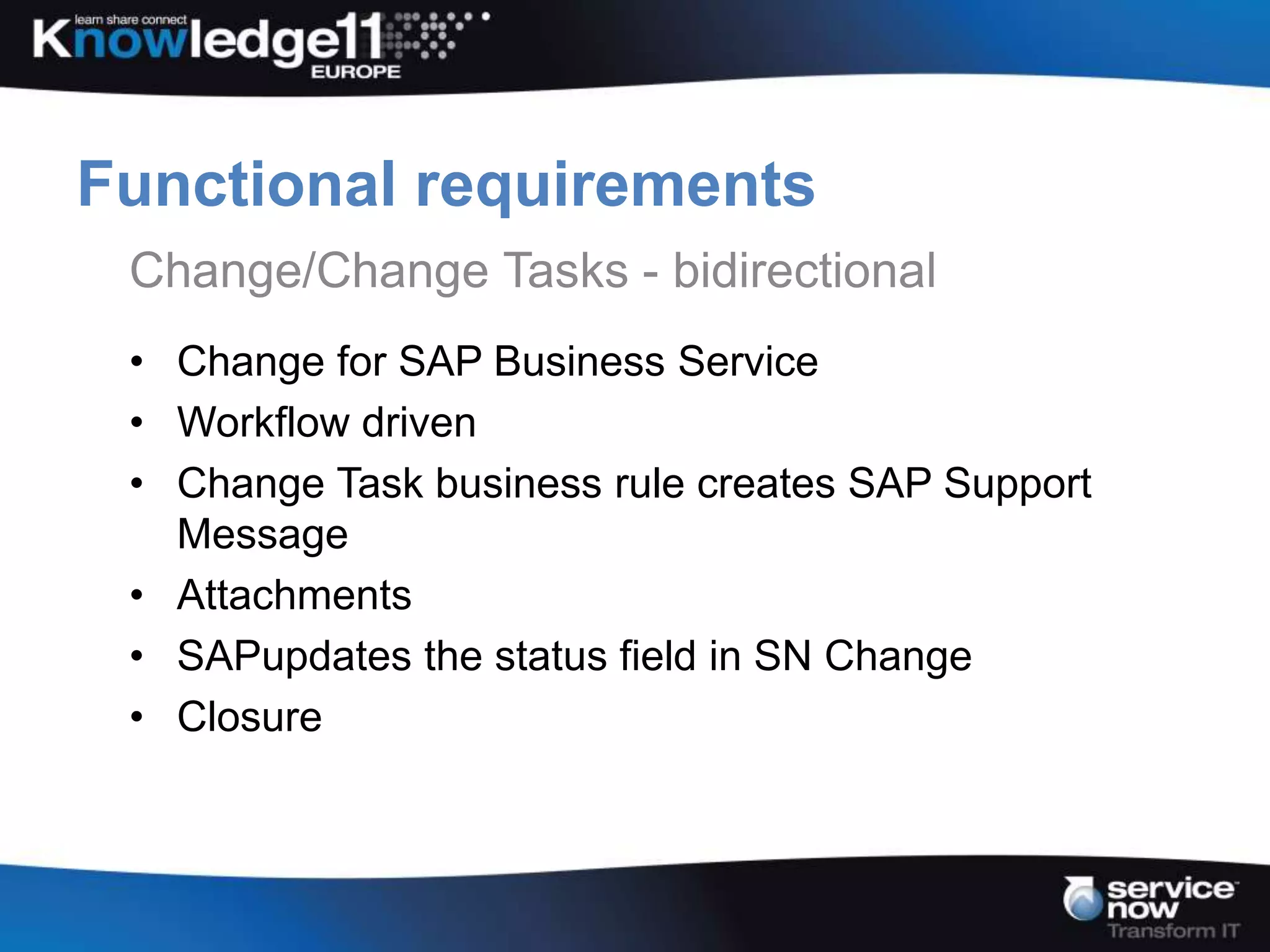 SAP INTEGRATIONS WITH SERVICENOW | PPTX
