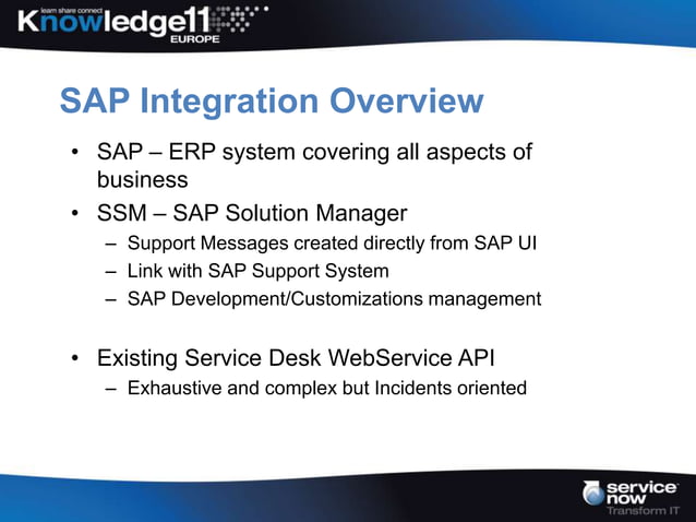 SAP INTEGRATIONS WITH SERVICENOW | PPTX | Web Development | Internet