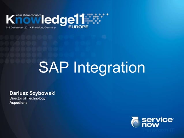 SAP Integration Overview and Best Practices | PPT