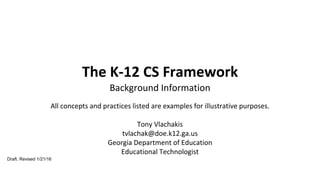 K-12 Computer Science Framework GaDOE Update | PPTX | Programming ...