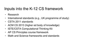 K-12 Computer Science Framework GaDOE Update | PPTX