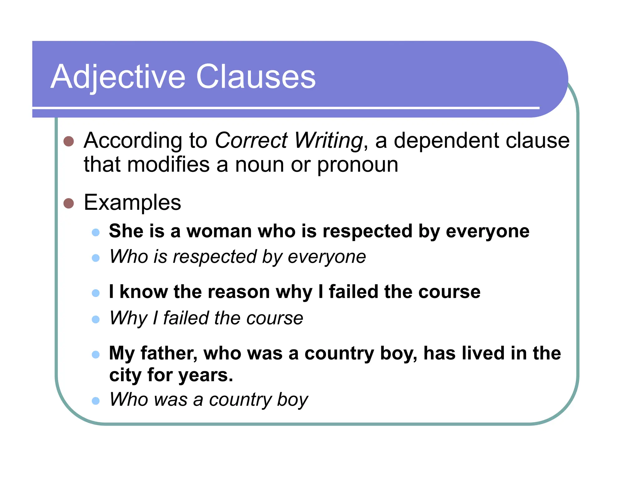 Phrases And Clauses, the types of phrases, types of clause | PDF