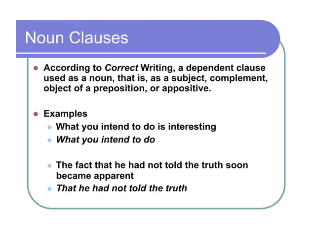 Phrases And Clauses, the types of phrases, types of clause | PDF