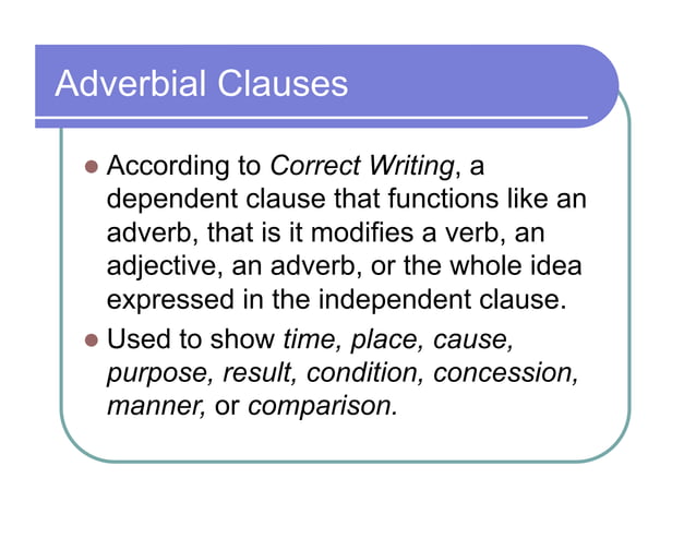 Phrases And Clauses, the types of phrases, types of clause | PDF