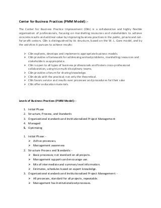 project management maturity models | PDF