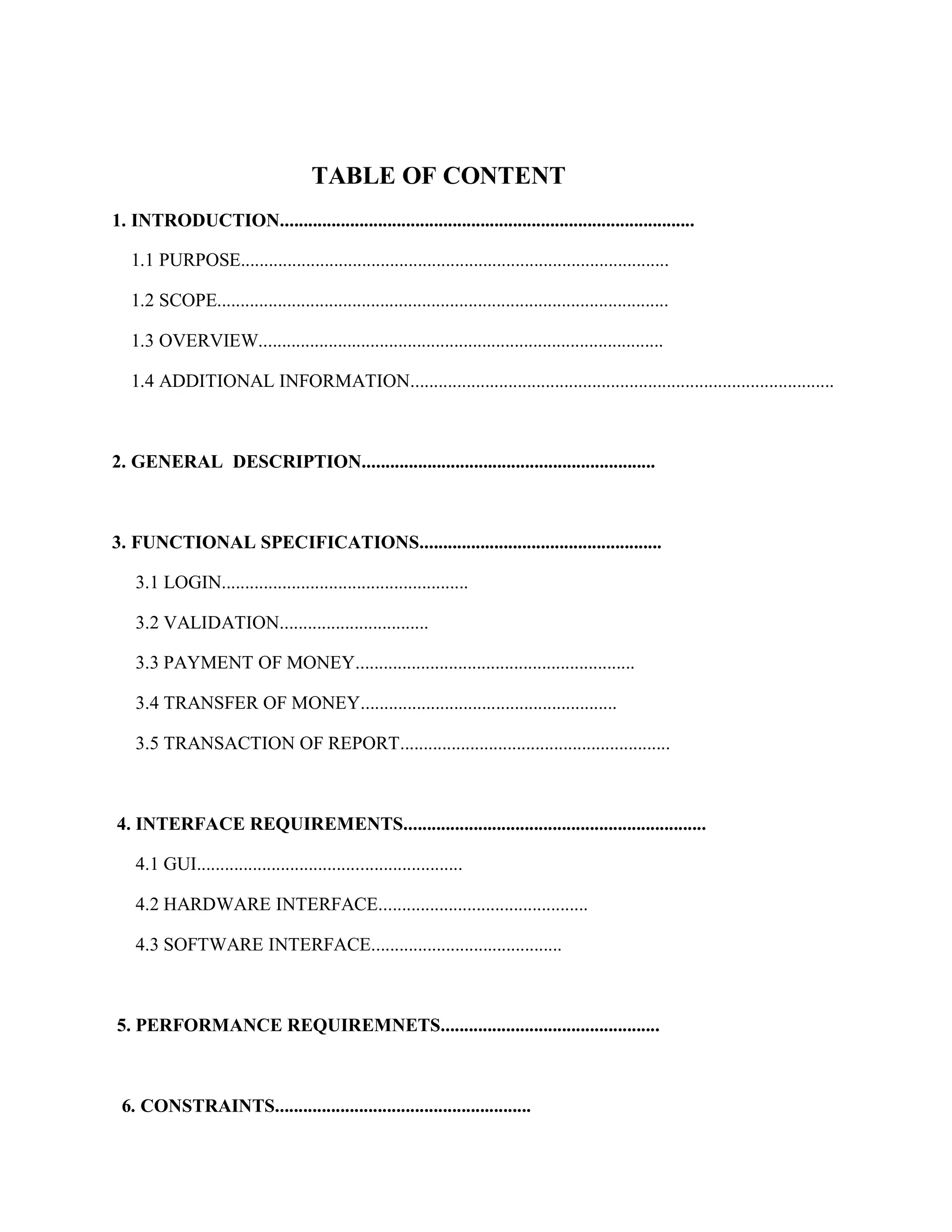 HDFC banking system SRS Document | PDF