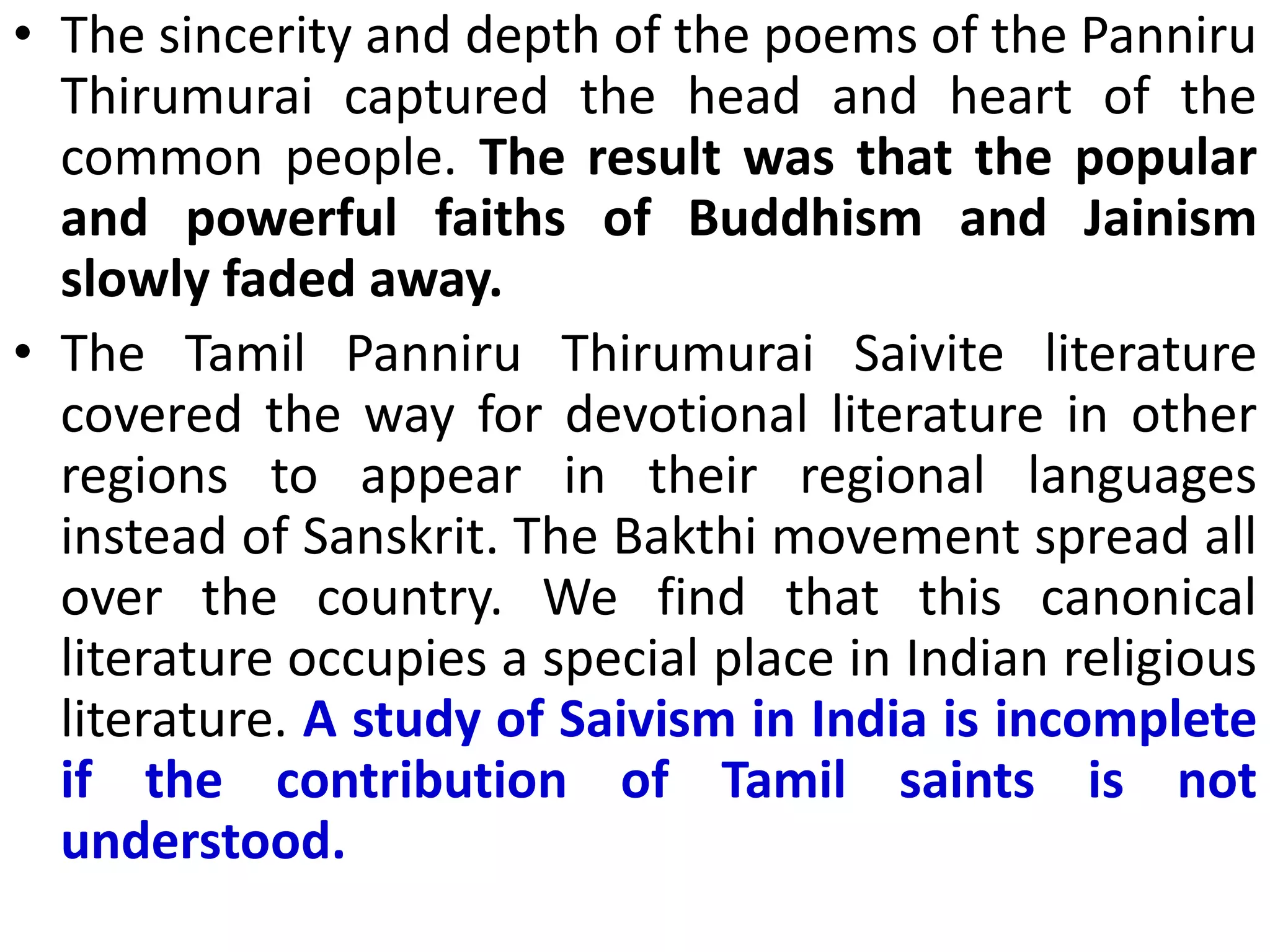 Thirumurai – Nayanmars (Tamil) | PPTX