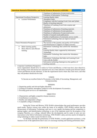 Information Technology (IT) Development Strategy of STIE INABA in the ...
