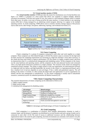 Analyzing the Difference of Cluster, Grid, Utility & Cloud Computing | PDF
