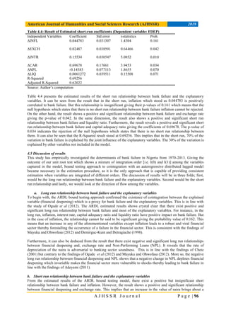 Determinants of Bank Failure in Nigeria: An Empirical Investigation | PDF
