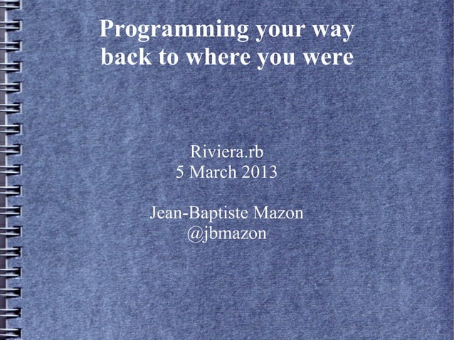 Quines—Programming your way back to where you were | PPT