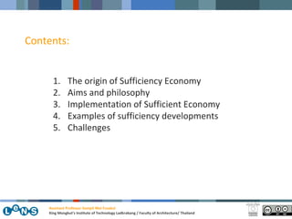 K1 Sufficiency Economy Moi Kmitl 20 May09 | PPT