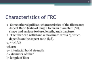 FIBRE REINFORCED CONCRETE | PPT