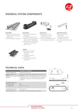 K2 pitched roof mounting systems | PDF