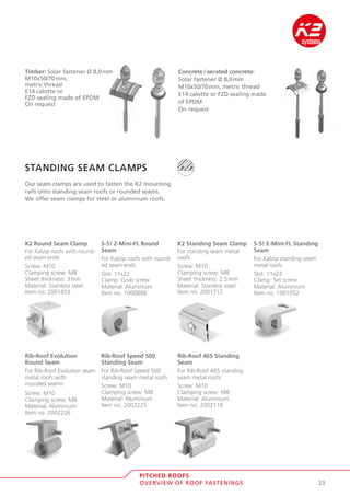 K2 pitched roof mounting systems | PDF