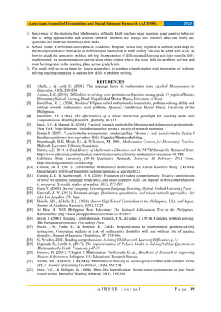 READING COMPREHENSION AND PROBLEM SOLVING SKILLS OF GRADE SEVENSTUDENTS ...