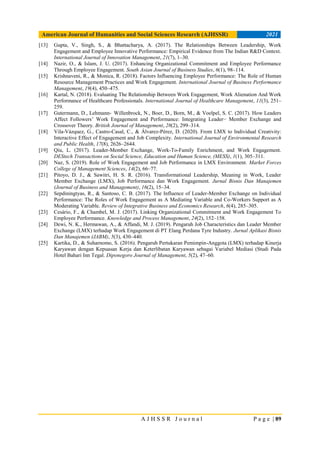 Role of Work Engagement in Mediating the Effect of Leader Member Exchange on Employee ...