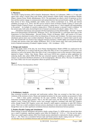 Dyadic Coping and Attachment Dimensions in Young Adult Romantic Relationships | PDF