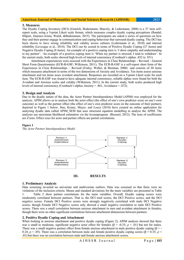 Dyadic Coping and Attachment Dimensions in Young Adult Romantic ...