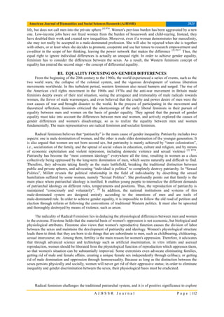 An Analysis on the Equality Concept of Western Feminism | PDF