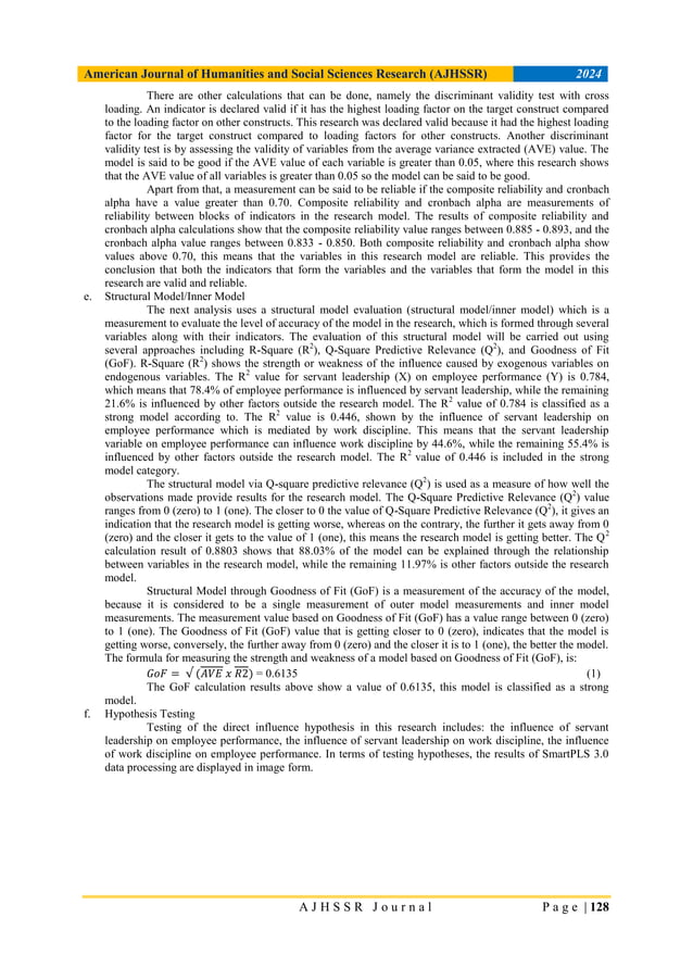 Mediating Role of Work Discipline on the Influence of Servant Leadership to Employee Performance ...