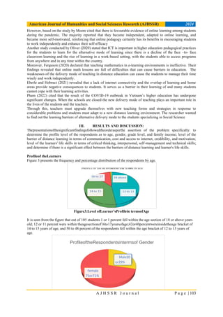 LEARNING BARRIERS OF ALTERNATIVE DELIVERY MODE OF LEARNING AMONG THE ...