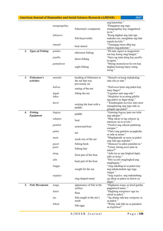 Diving into the Language: An Ethnolinguistic Study of Bontocanon ...