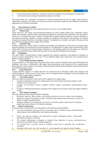THE ROLE OF ARTIFICIAL INTELLIGENCE AND MACHINE LEARNING IN INDUSTRIAL SUPPLY CHAIN OPTIMIZATION ...