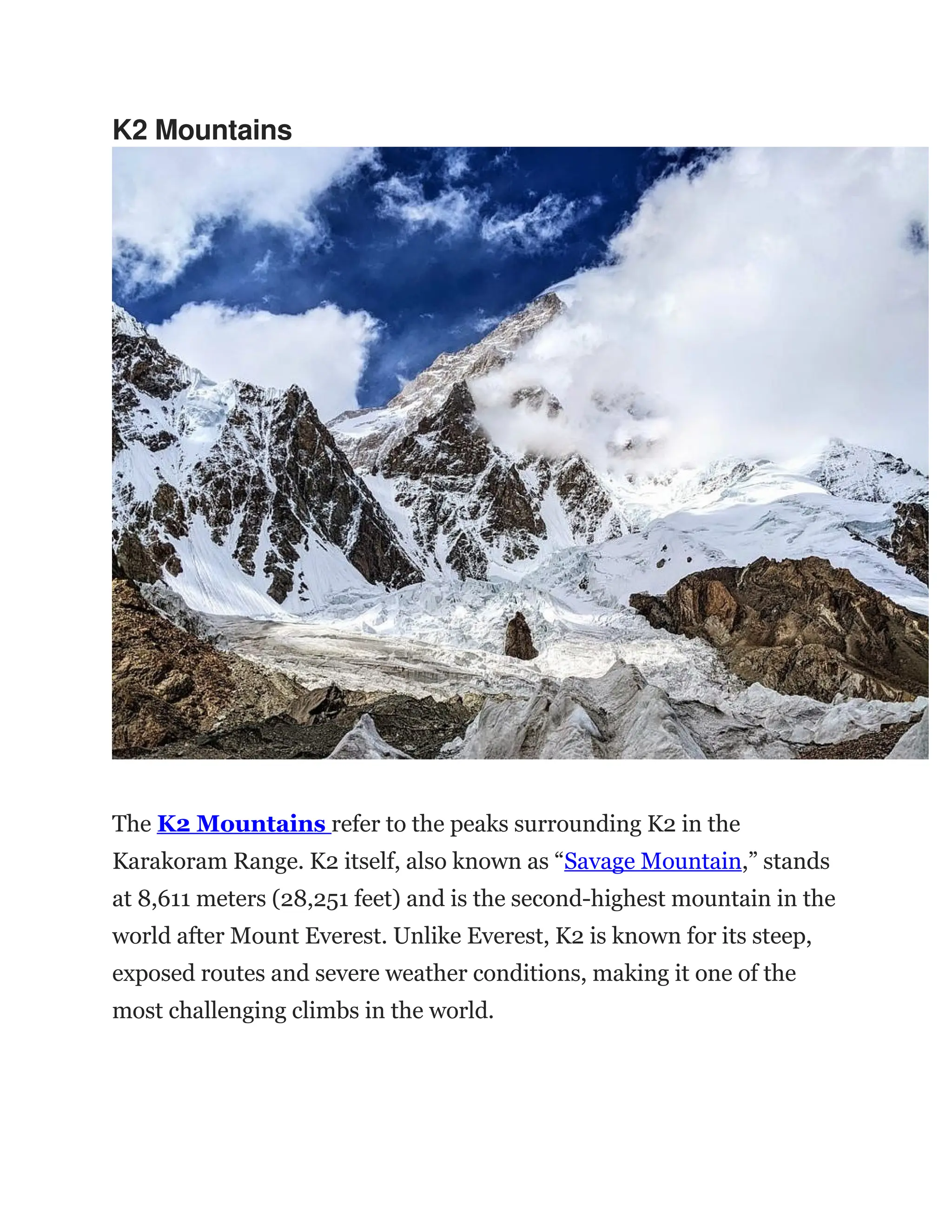 K2and gondogoro la trek. K2 base camp trek | PDF