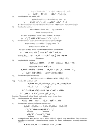 K2Cr2O7 & KMnO4 | PDF