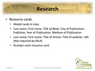 Challenge 1 Research Project | PDF