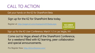 K2 for SharePoint – Forms and Workflow-Driven Apps in SharePoint | PPTX
