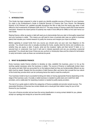 K2 guide business finance 2013 version 1 | PDF