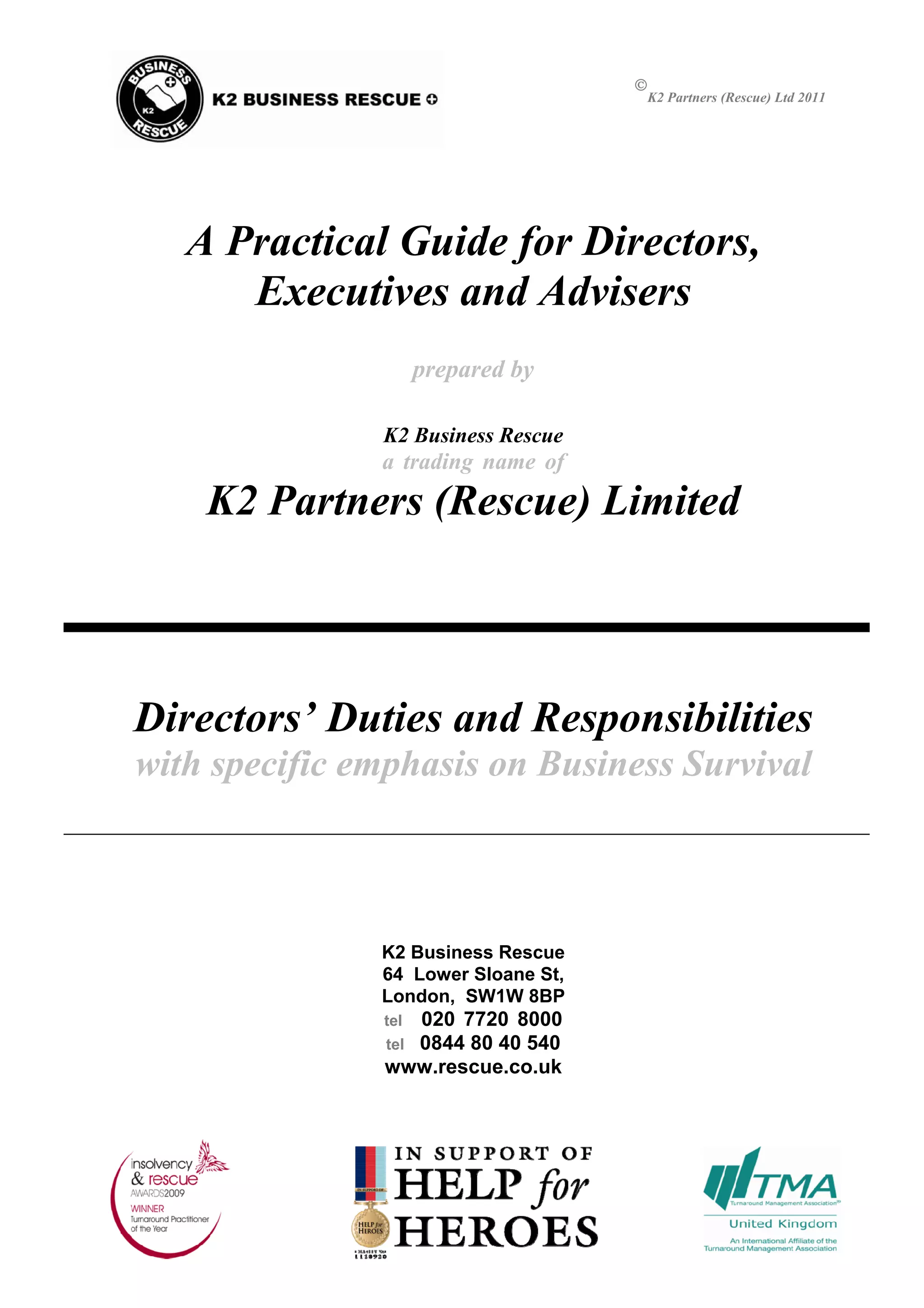 K2 Guide to Director Duties and Responsibilities #901 | PDF