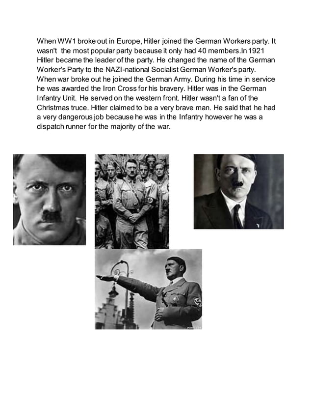 Adolf Hitler biography | DOCX