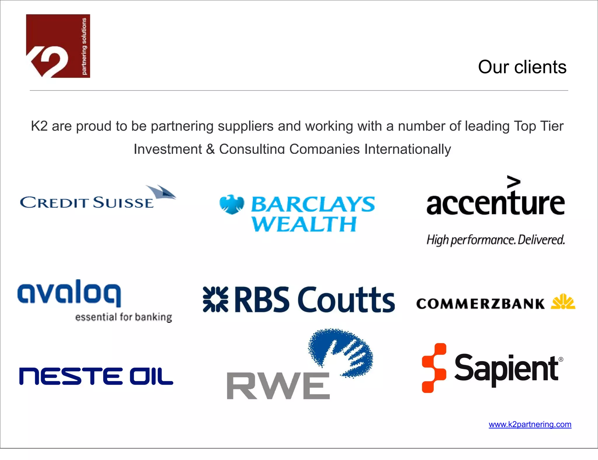 K2 Partnering Introduction | PDF