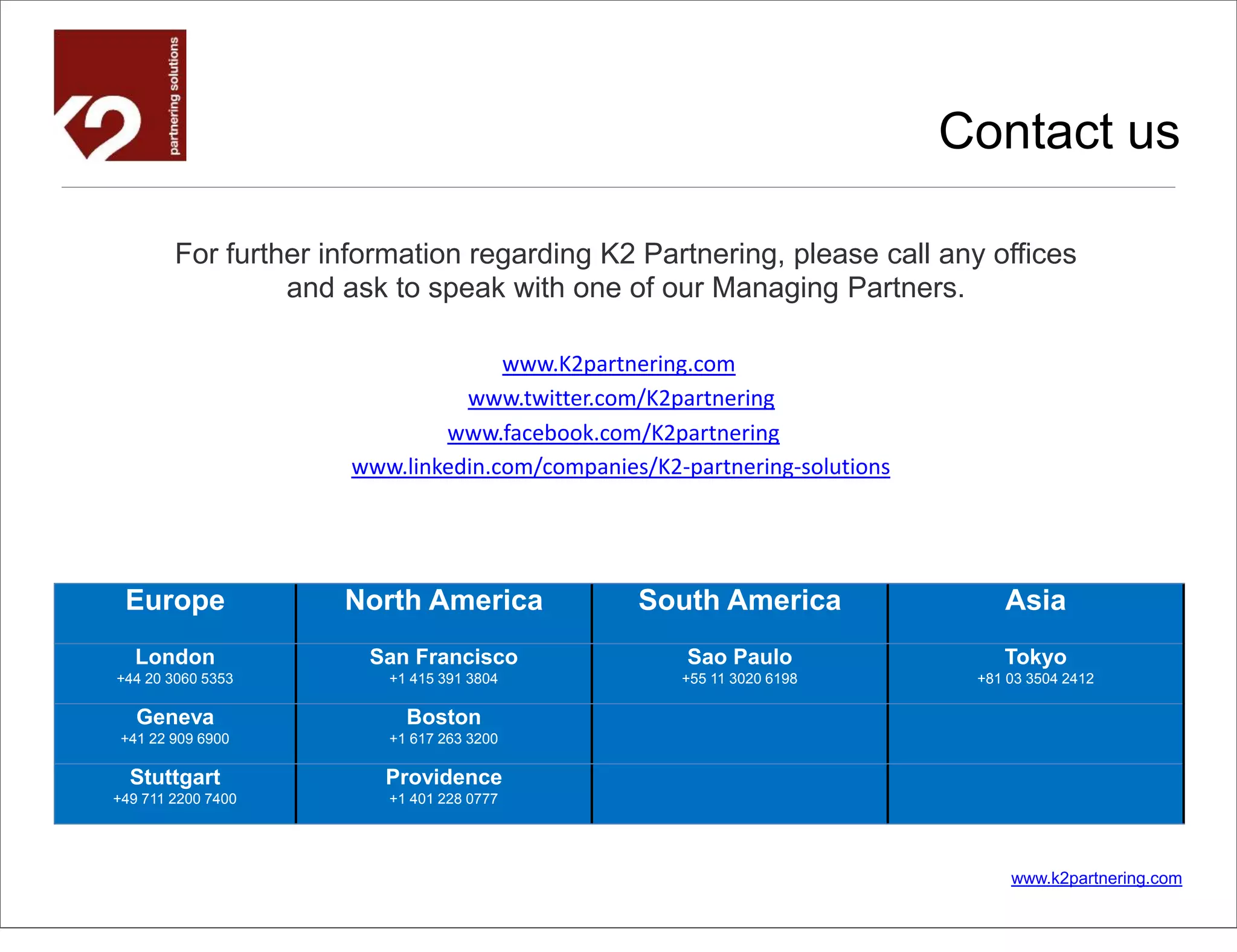 K2 Partnering Introduction | PDF
