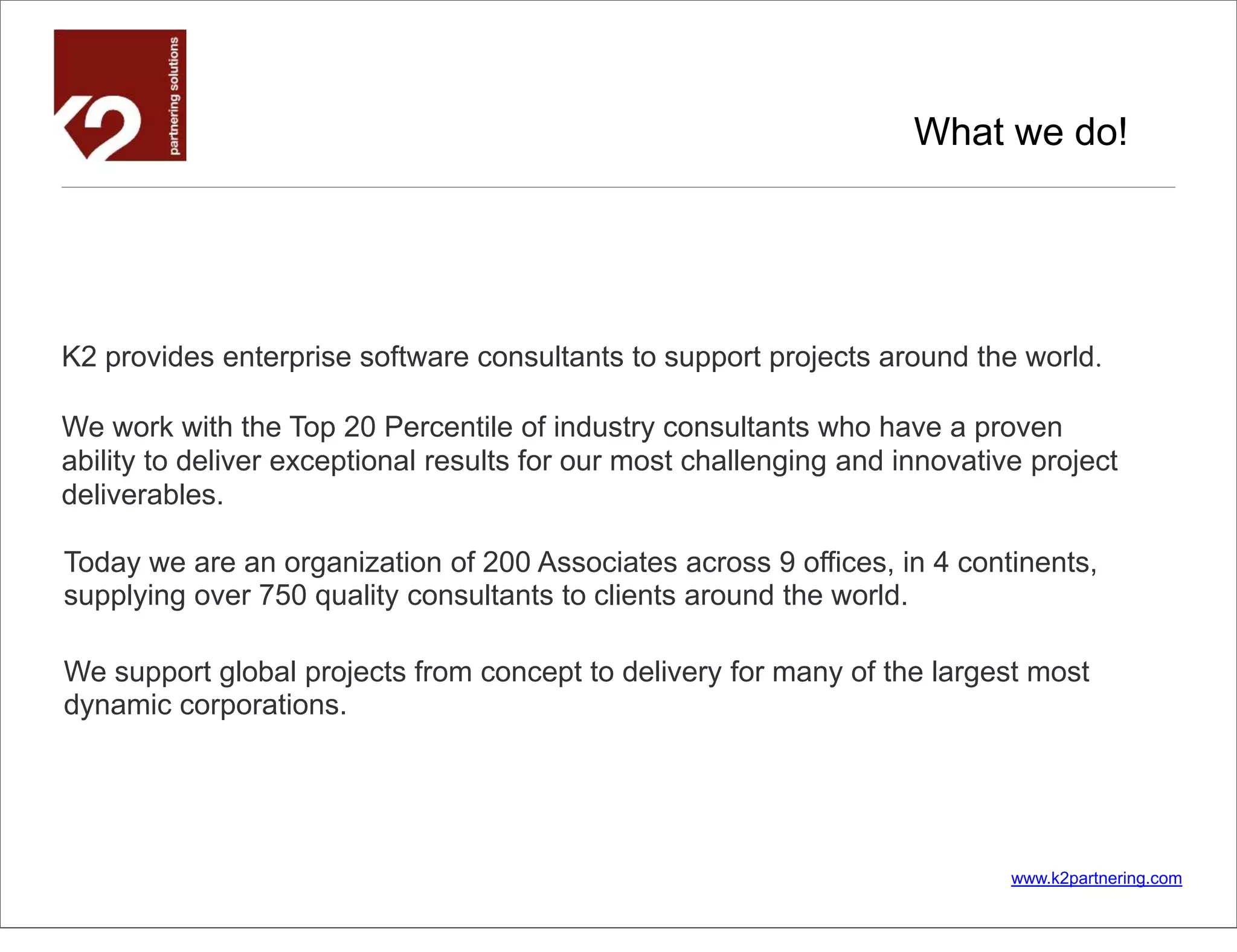 K2 Partnering Introduction | PDF
